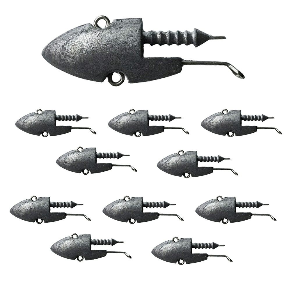 【楽天市場】ジグヘッド 17g 28g 10個 セット ルアー ワーム オモリ シーバス 釣り クラブ シャッド バイブレーションジグヘッド KAN002251：ギーク