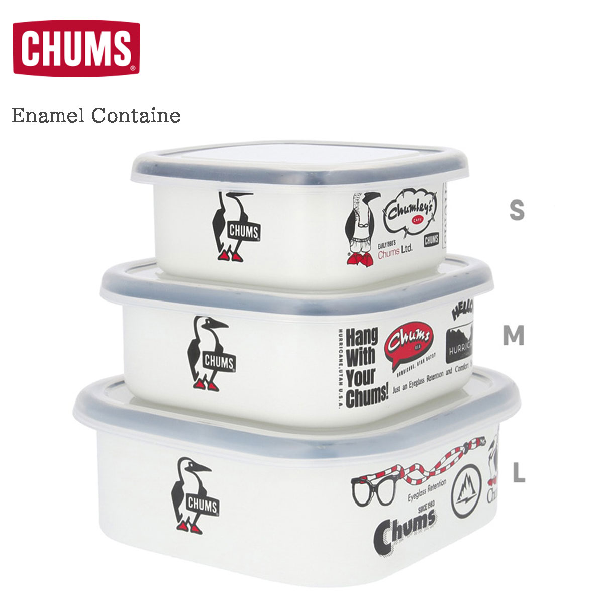 【楽天市場】CHUMS チャムス CH62-2178 CH62-2179 CH62-2180 エナメルコンテナ Enamel ...