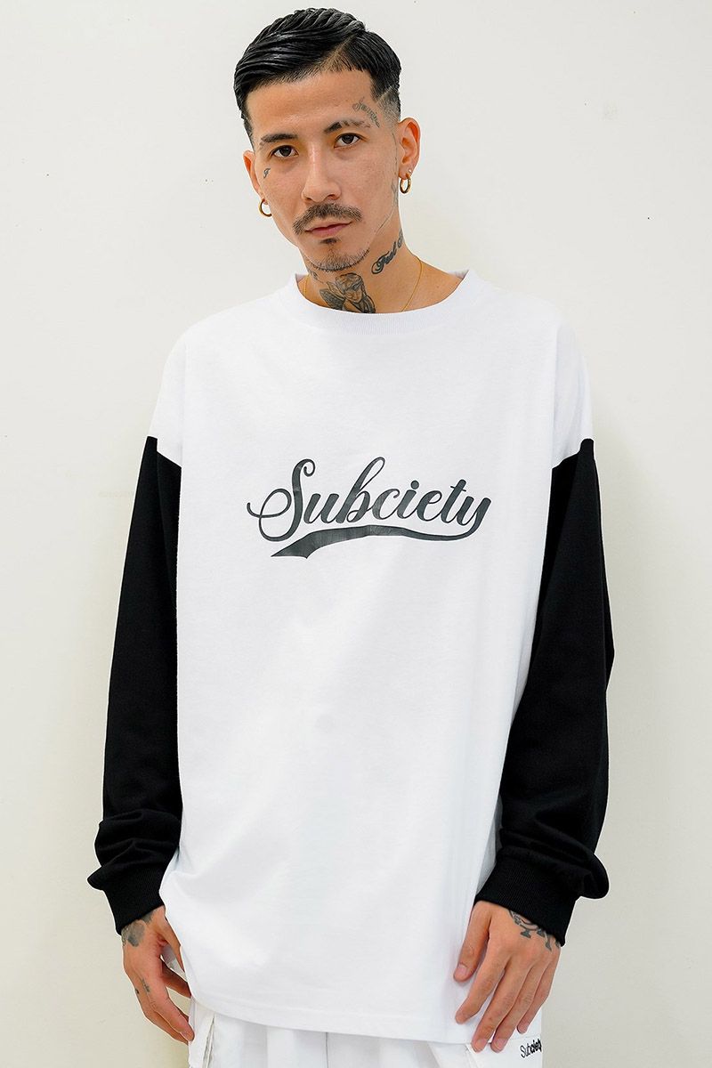【楽天市場】Subciety (サブサエティ) NOVEL GLORIOUS TEE-WHITE/BLACK：GEKIROCK CLOTHING