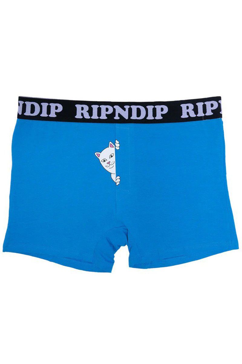 【楽天市場】RIPNDIP(リップッディップ) Peek A Nermal Boxers (Cobalt Blue)：GEKIROCK ...