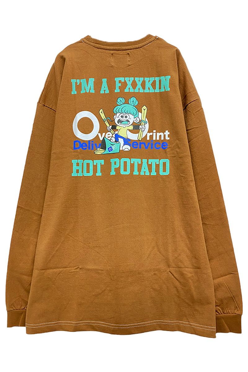 【楽天市場】over print(オーバープリント) POTATO LS Tee (moca)：GEKIROCK CLOTHING