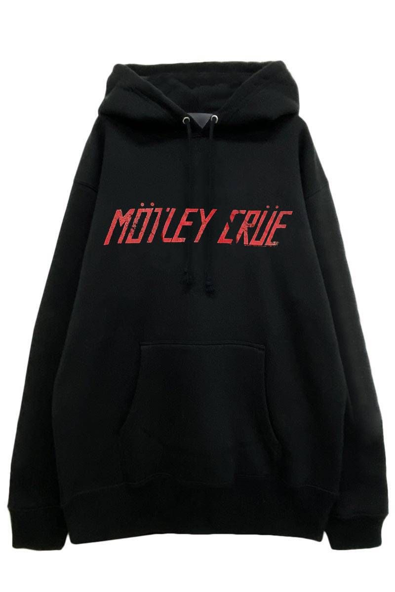 【楽天市場】MOTLEY CRUE UNISEX PULLOVER HOODIE: DISTRESSED LOGO：GEKIROCK CLOTHING