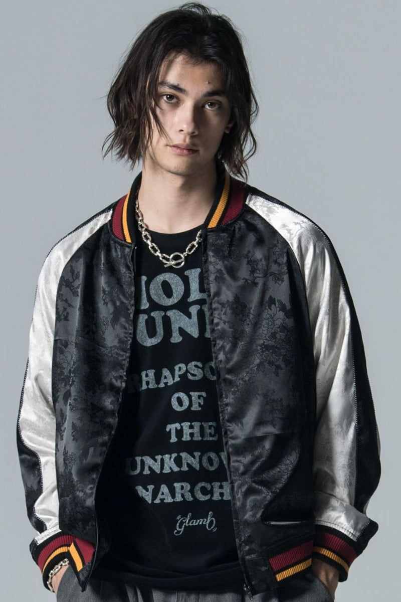 【楽天市場】glamb (グラム) Flower Jacquard Ska Jumper / フラワージャガードスカジャンパー Black ...
