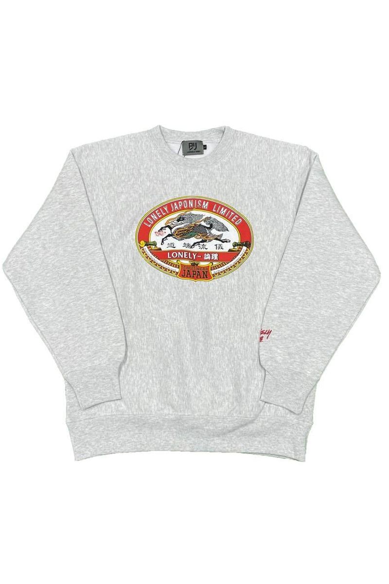 【楽天市場】LONELY論理#28 13oz HEAVYWEIGHT "AKA LABEL" CREW NECK HEATHER GRAY ...