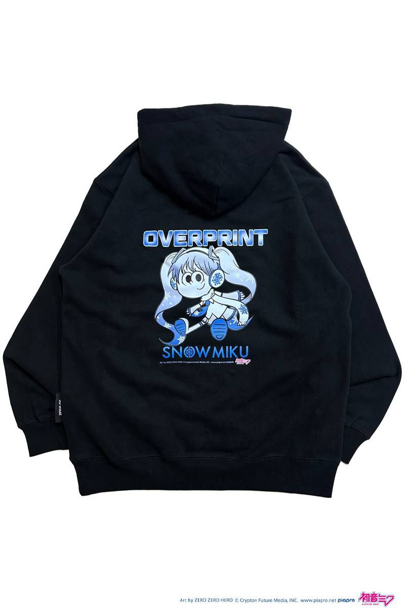 【楽天市場】over print (オーバープリント) SNOW MIKU Hoodie *ZERO ZERO HERO BLACK：GEKIROCK CLOTHING