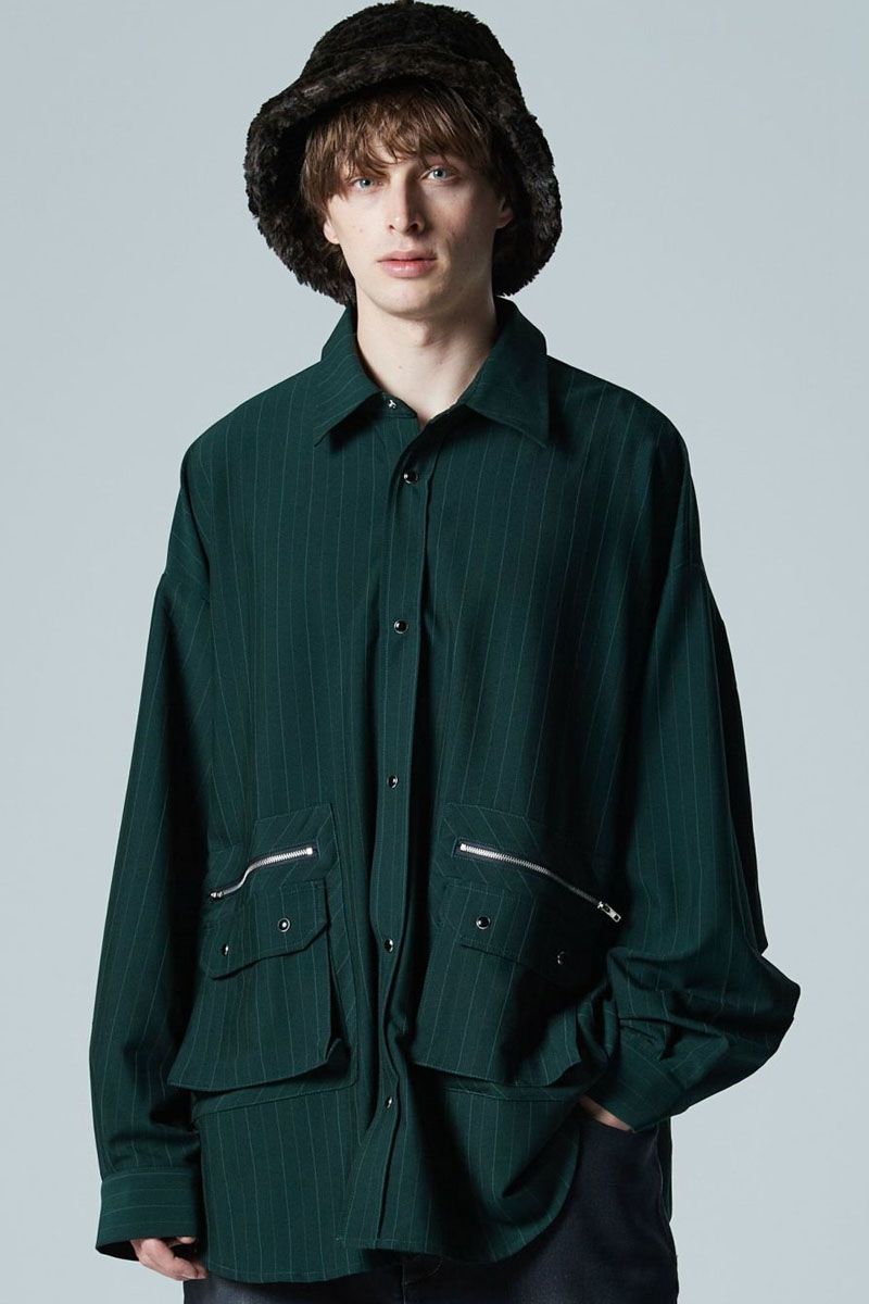 【楽天市場】glamb(グラム) GB0424/SH07 : 4XL Pearl Shirt / フォーエックスエルパールシャツ Green ...