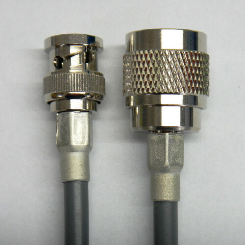 【楽天市場】3D2V(3D-2V) 10m 片端N型プラグ、片端BNCプラグ接栓付 関西通信電線 50Ω 無線接続ケーブル 灰色 1本 K32G-10NB：デジタルケーブル 楽天市場店