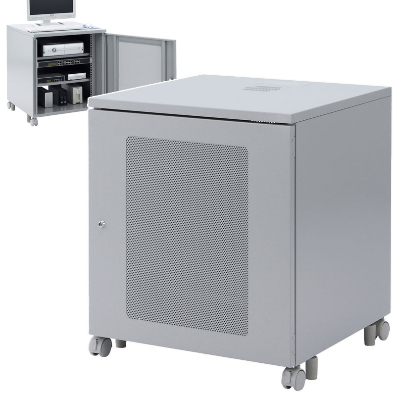 【楽天市場】機器収納ボックス 19インチ 13U HUB ルーター NAS 扉 キャスター アジャスター 棚）CP-102 サンワサプライ 【代引き 後払い決済不可商品】：激安アウトレット店