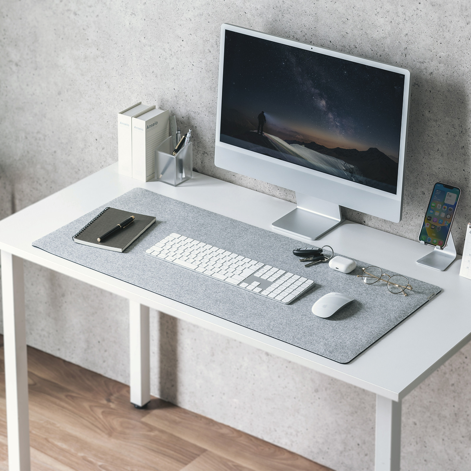 【楽天市場】【訳あり 新品】デスクマット フェルト 幅90cm 奥行40cm 大型マウスパッド デスクパッド グレー EEX-MPDFLT1GY：激安アウトレット店