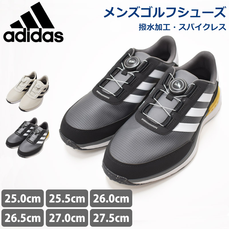 【楽天市場】送料無料 adidas アディダス ゴルフ メンズ シューズ S2GSLBOA24 スパイクレス ゴルフシューズ MDK92 ...