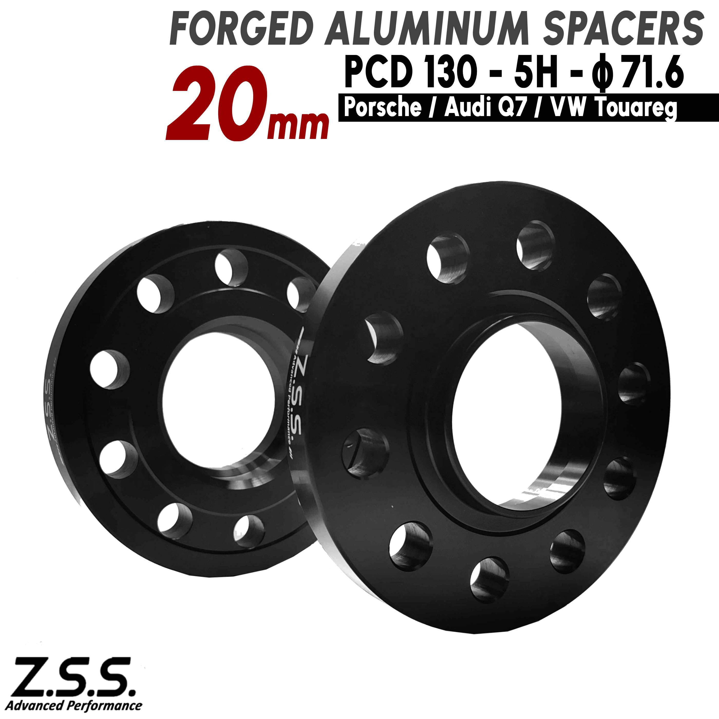 【楽天市場】Z.S.S. AP 20mm PCD130 5穴 5x130 ハブ径 71.6φ ワイドトレッドスペーサー スペーサー ポルシェ Porsche アウディ Q7 VW ...
