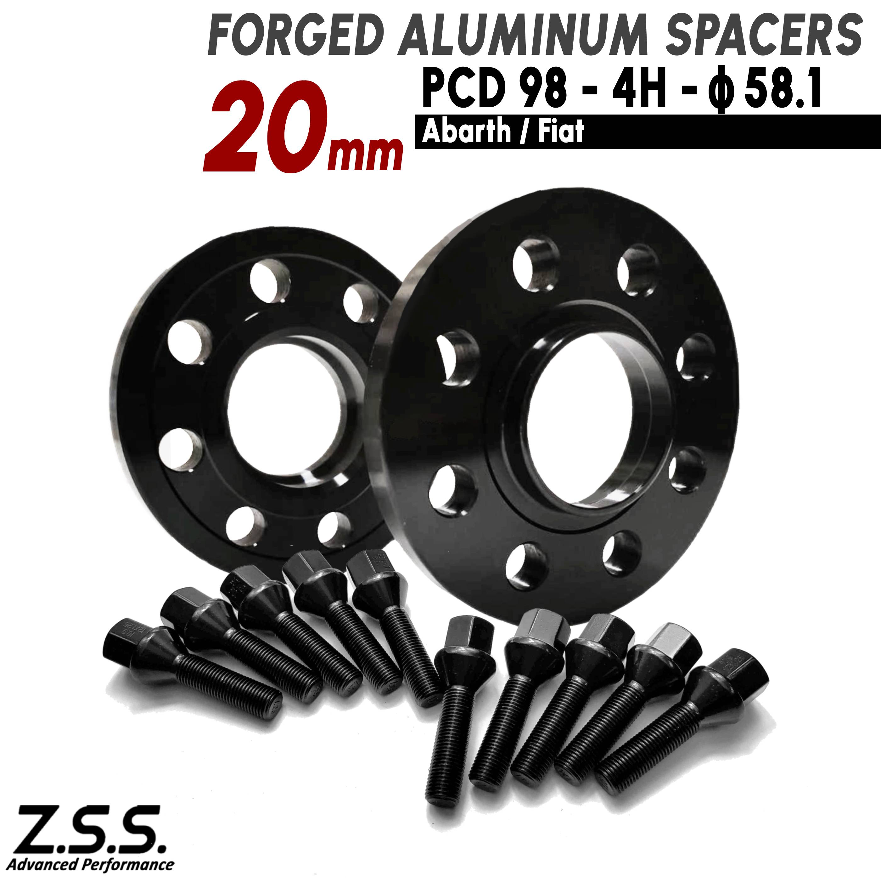 【楽天市場】Z.S.S. AP 20mm PCD98 4穴 4x98 ハブ径 58.1φ ワイドトレッドスペーサー スペーサー M12xP1 ...