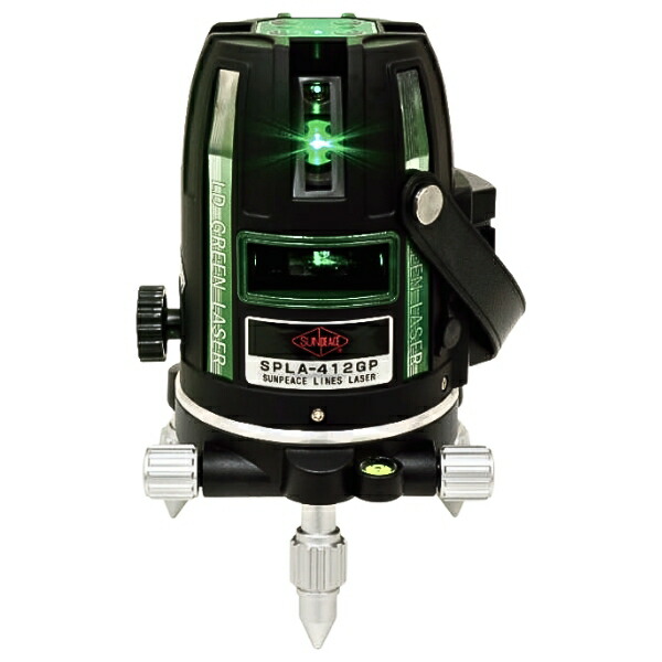 【楽天市場】サンピース ダイレクトグリーンレーザー 墨出器セット SPLA-412GP 三脚MEL-175 受光器MK-402G付：現場にGO