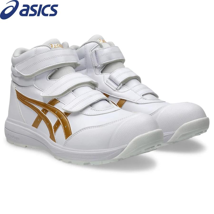 【楽天市場】アシックス ウィンジョブ CP312 （100 ホワイト×ピュアゴールド） ワイド 3E相当 1273A111.100 安全靴 asics：現場屋本舗 楽天市場店