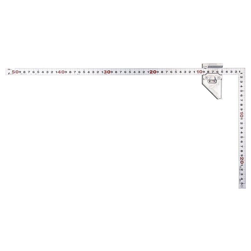 【楽天市場】シンワ測定 12480 曲尺 平ぴた シルバー 50cm 表裏同目 曲尺用ストッパー金属製付 JIS：現場屋本舗 楽天市場店