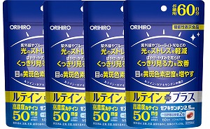 【楽天市場】AJD オリヒロ ルテインプラス 120粒×4個セット(機能性表示食品)「宅配便送料無料(B)」：GENKI-e shop