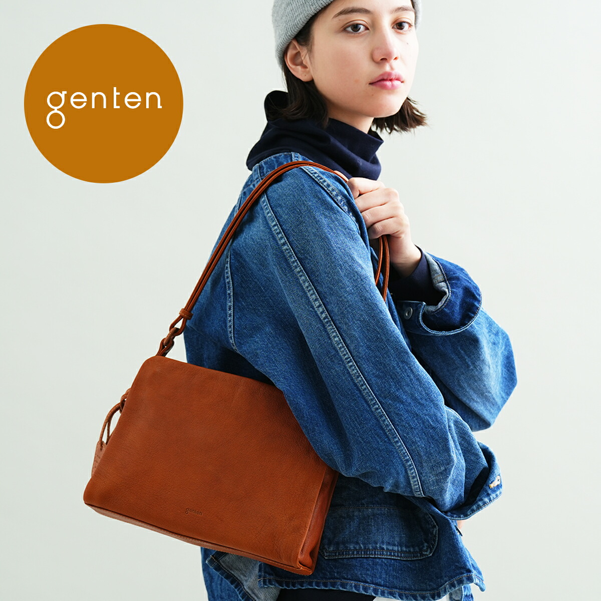 【楽天市場】【ゲンテン公式】 genten 44124 ゲンテン ゴートベーシック B5ショルダーバッグ新色 グレージュ★本革バッグ レディース 山羊革 ショルダーバッグ 小さめ コンパクト ...