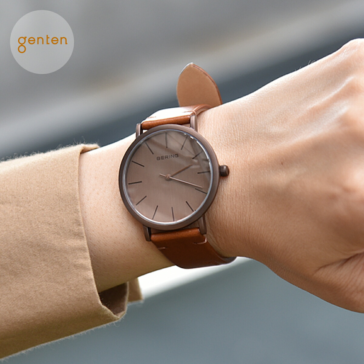 【楽天市場】【ゲンテン公式】 genten 49565 genten × BERING Japan Limited 13436-525-J 径36mmモデル革小物 レザー アクセサリー 本革 ...