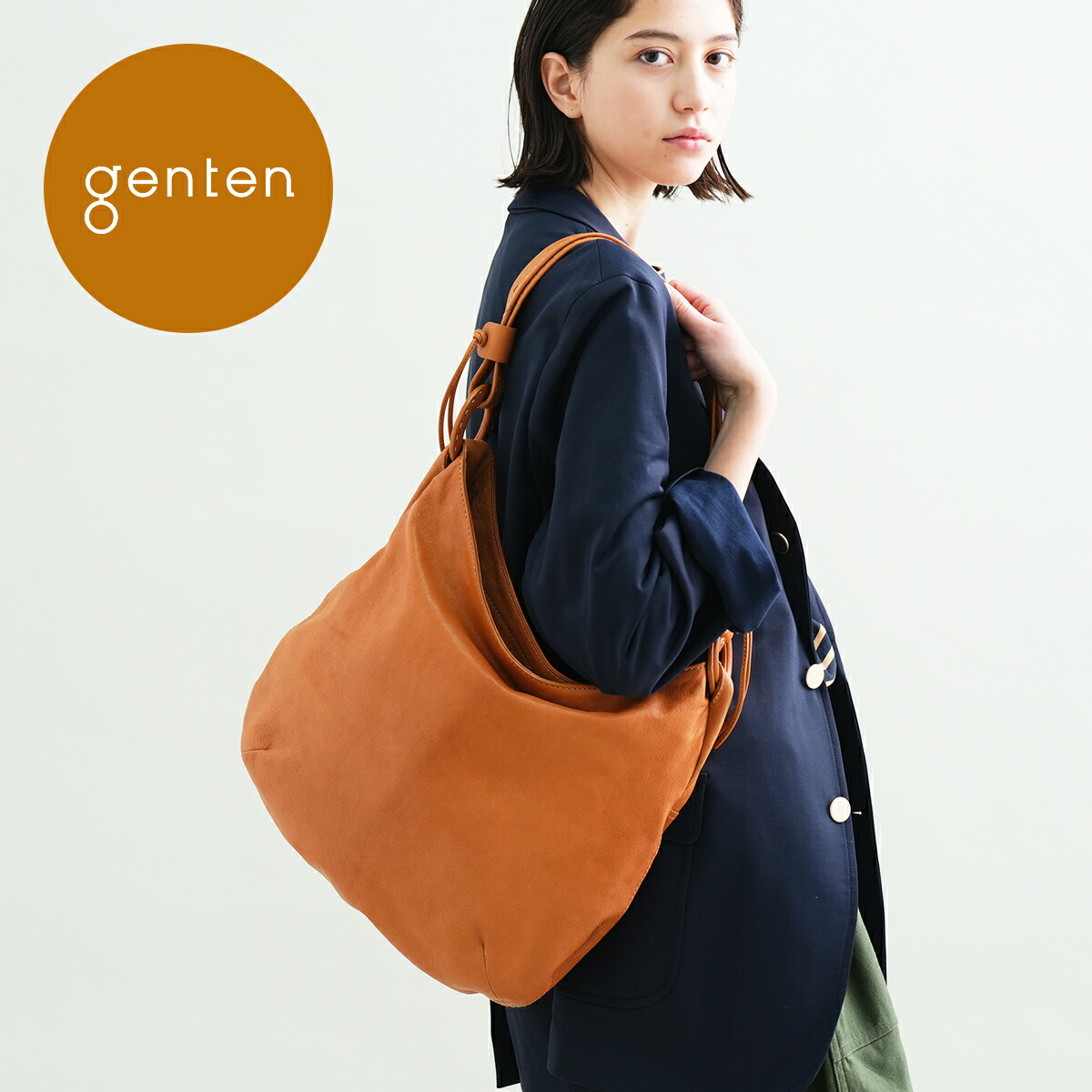 【楽天市場】【ゲンテン公式】 genten 43970 ゲンテン ムース2024 2wayショルダー大本革ショルダーバッグ A4収納 山羊革 ショルダーバッグ 斜めがけ ゴートレザー シンプル ...