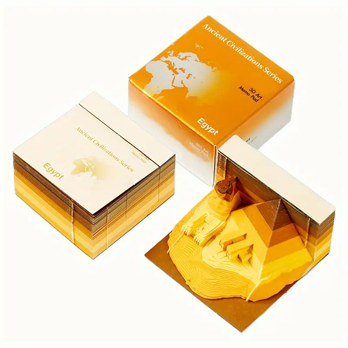 【楽天市場】ピラミッド エジプト メモ 立体 付箋 メモ帳 めくる 模型 3D 出てくる 立体 きれい インテリア：ジェントルブリーズ