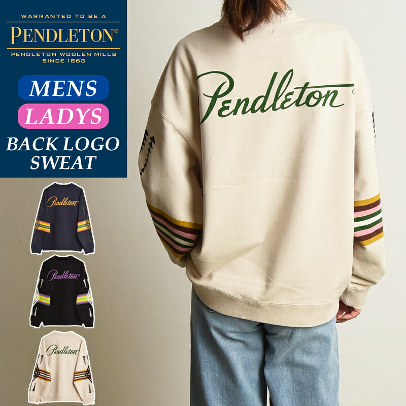 【楽天市場】PENDLETON ペンドルトン バックプリント スウェット トレーナー レディース ユニセックス 2475-9201【gs10】：GEOGRAPHY／ジェオグラフィー