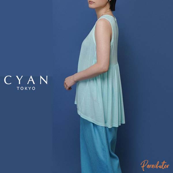 【楽天市場】【CYAN TOKYO】シアン トーキョー シアー天竺バックギャザータンク 601458 2026 summer ...