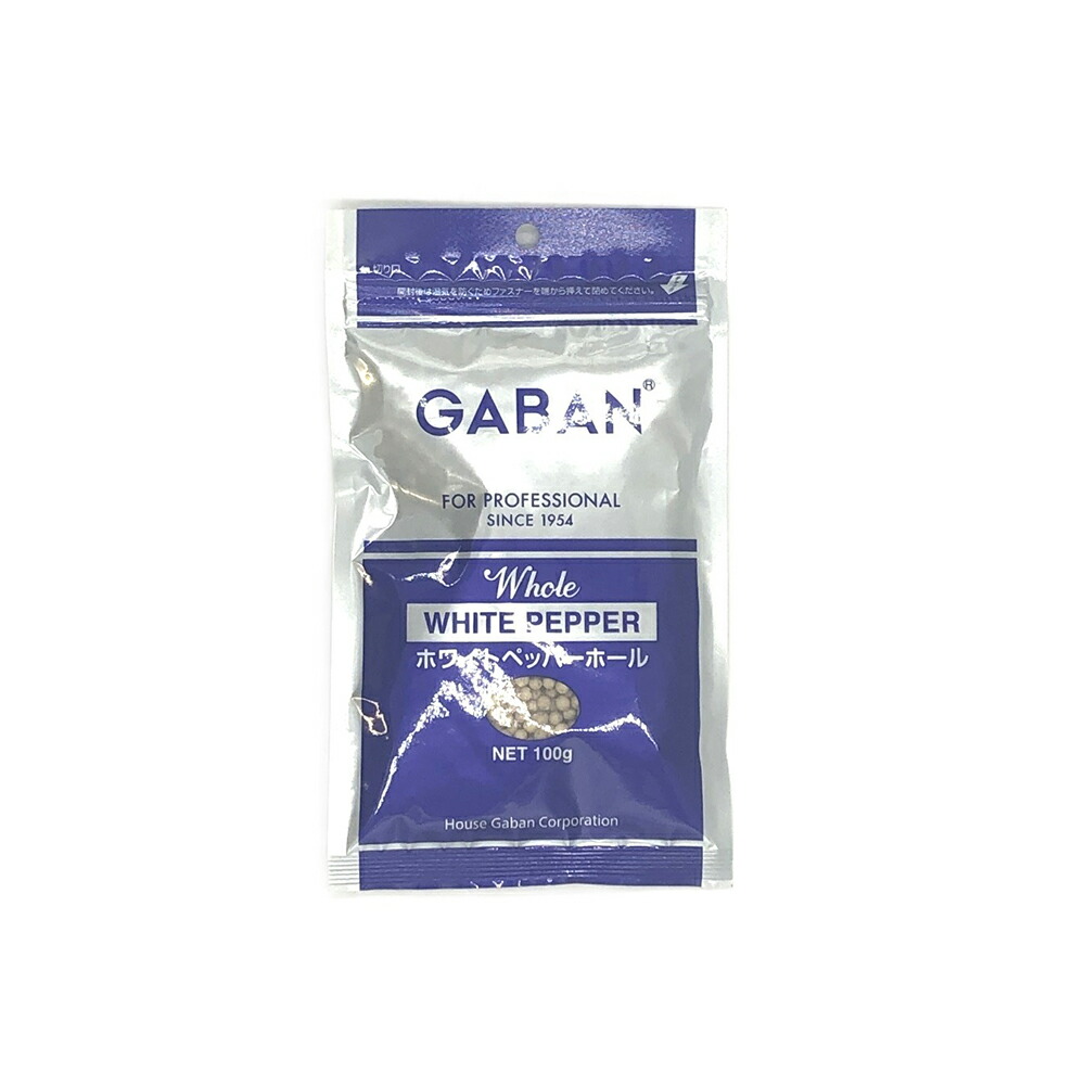 【楽天市場】ギャバン ホワイトペッパー ホール 100g 1袋 GABAN スパイス 香辛料：プロの食材 GET MARKET