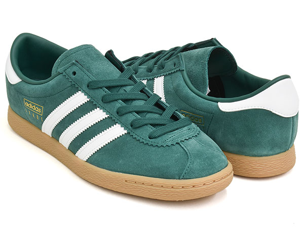 【楽天市場】adidas STADT【アディダス シュタット】【シティ・シリーズ テラス ファッション トレーナー スウェード グリーン ガム ...