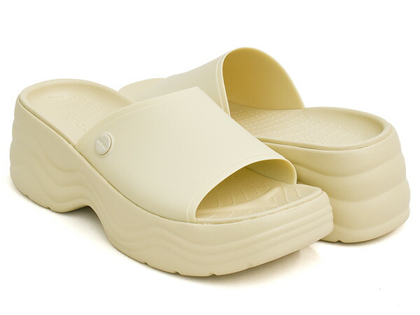 【楽天市場】crocs SKYLINE SLIDE WOMENS【クロックス スカイライン スライド】【厚底 ウェッジソール サンダル ...