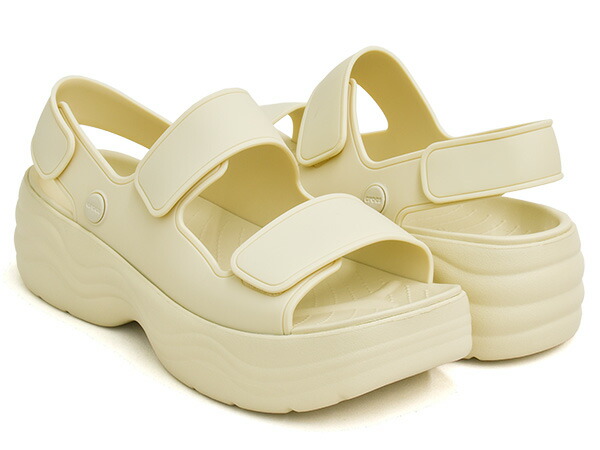 【楽天市場】crocs SKYLINE SANDAL WOMENS【クロックス スカイライン スライド】【厚底 ウェッジソール サンダル ...