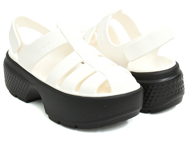 【楽天市場】crocs STOMP FISHERMAN SANDAL【クロックス ストンプ フィッシャーマン サンダル】【厚底 チャンキー ...