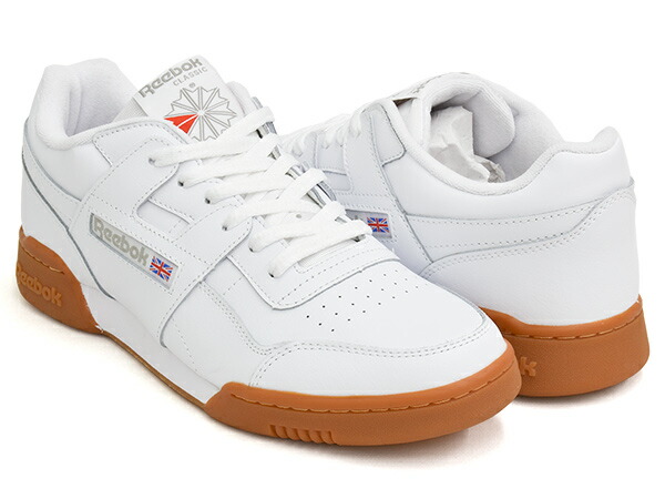 【楽天市場】Reebok WORKOUT PLUS【リーボック ワークアウト プラス】【カジュアル フィットネス シューズ ガム】WHITE ...