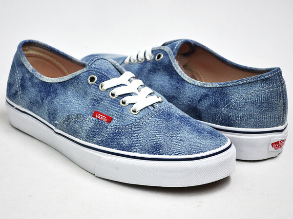 【楽天市場】VANS AUTHENTIC【バンズ オーセンティック デニム】(DENIM) BLUE / TRUE WHITE：GETTRY