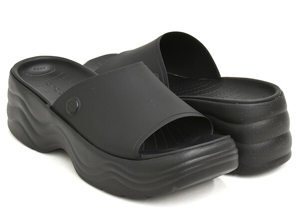 【楽天市場】crocs SKYLINE SLIDE WOMENS【クロックス スカイライン スライド】【厚底 ウェッジソール サンダル ...