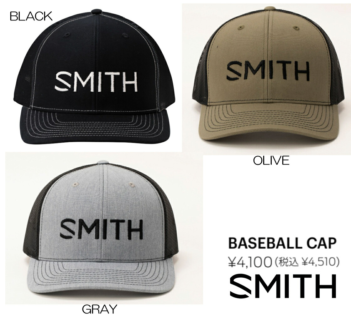 【楽天市場】新品 SMITH スミス BASEBALL CAP キャップ 帽子 ヘルメット ゴーグル スノーボード：G.F.CREEK