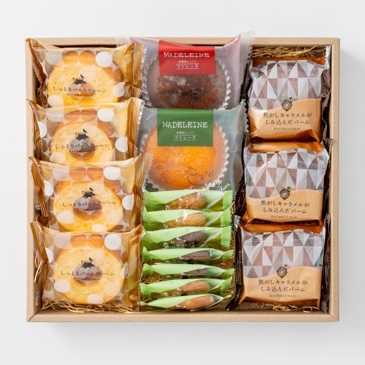 【楽天市場】【ポイント5倍】カフェタイム焼菓子セレクションC〈DCS-20N〉 バームクーヘン マドレーヌ クッキー 中元 歳暮 内祝 快気祝い：ギフトプラザオンライン楽天市場店