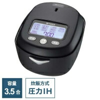【楽天市場】TIGER（タイガー）JRX-G060-KG 土鍋圧力IHジャー炊飯器 土鍋ご泡火炊き 3.5合 エボニーブラック：GIGA.～kakaku-web～