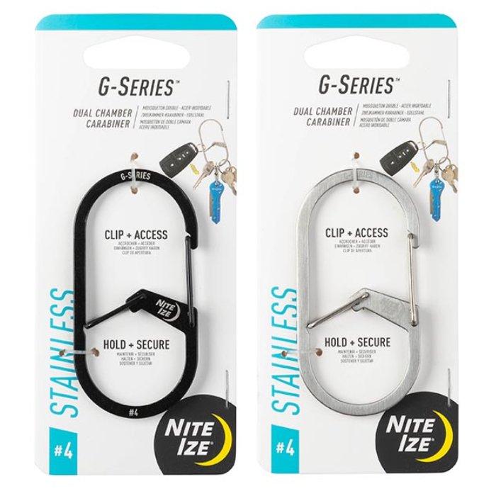 【楽天市場】【送料無料（メール便）】【ポイント2倍】Gカラビナー #4 GS4-01-R6 NiteIze【カラビナ エスビナー S字型 s-biner nite ize ナイトアイズ キー ...
