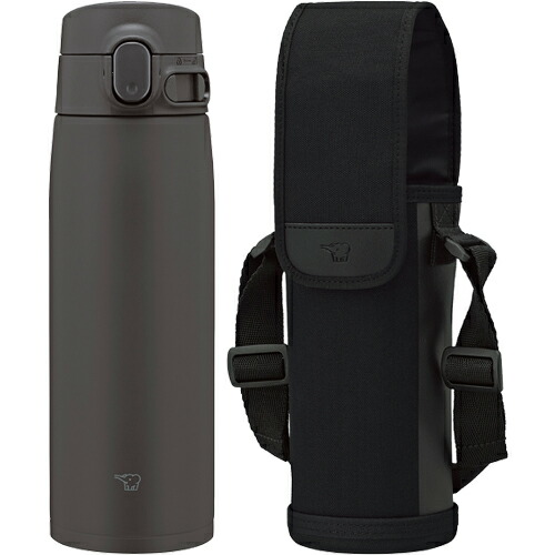 【楽天市場】ZOJIRUSHI 象印 SM-VB60-BM ワンタッチマグ【600ml】+MC-CA03-BA ステンレスボトルカバー【0.6L用】：GIMMICK