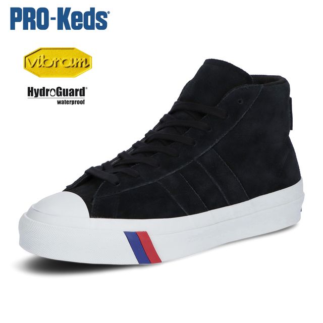 【楽天市場】PRO-Keds プロケッズ 【ユニセックス】ロイヤルプラス スエード ハイ ウォータープルーフ 【ブラック】 PN1121WP ...