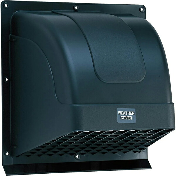 【楽天市場】TSK 高須産業 WK-25K ウェザーカバー【25cm換気扇用(300×300)】(格子付・ブラック)：GIMMICK