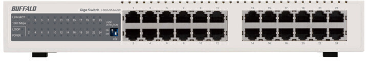 【楽天市場】BUFFALO バッファロー Giga スイッチングHUB 金属筺体、電源内蔵 ホワイト 24ポート LSW5-GT-24NSR：GIMMICK