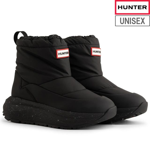 【楽天市場】HUNTER ハンター 【ユニセックス】ハンターグリップ ショート スノー ブーツ【ブラック】UFS7100NYL HUNTER ...