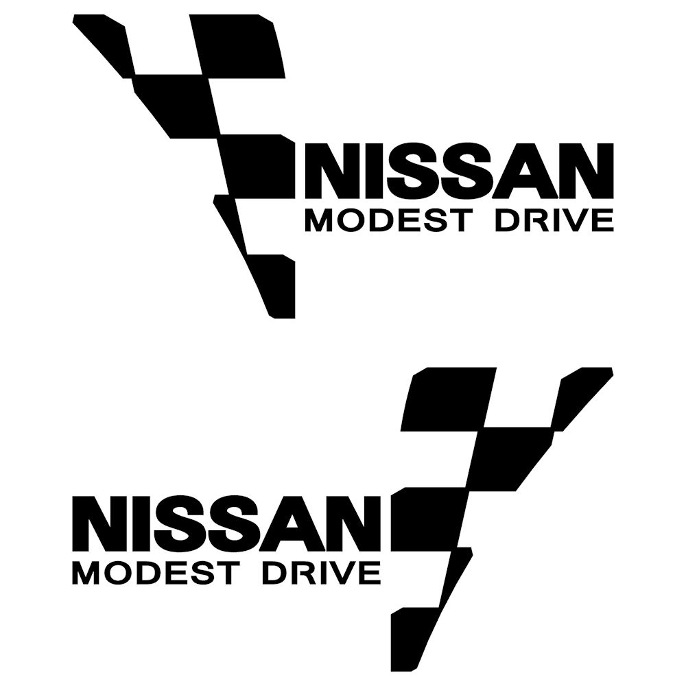 【楽天市場】NISSAN ニッサン 車ステッカー かっこいい ロゴ ステッカー チェッカー：（縦）22cm×（横）16cm×反転文字： （縦 ...