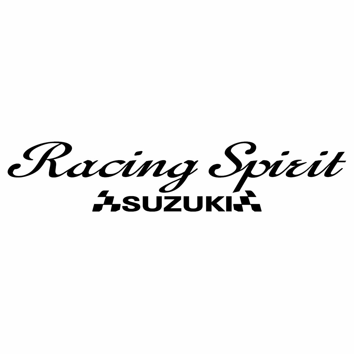 【楽天市場】Racing Spirit SUZUKI スズキ ドレスアップ 車 バイク ステッカー 3M社製 強粘着 レーシング スポーツ ...