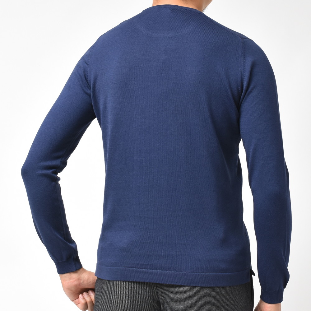 ginlet: Gran Sasso High Gauge Soft Cotton Solid Crew Neck Knit 58136/ ...