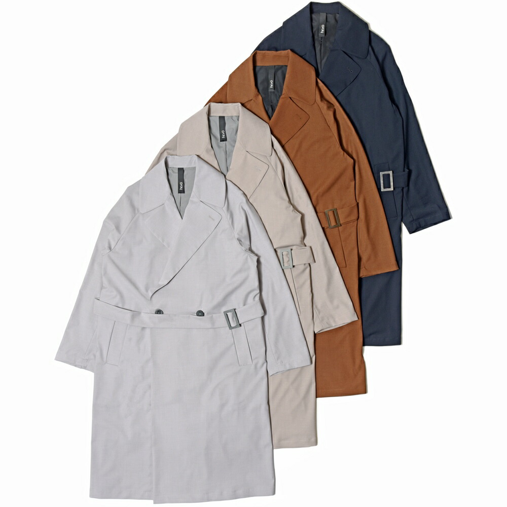 【楽天市場】【S30】Hevo（イーヴォ）BRINDISIブリンディジ ストレッチテクノトロピカル2Bダブルブレストベルテッドコート BRIN703 14141000109 PS3 ...