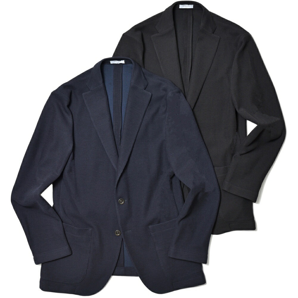 【楽天市場】BOGLIOLI（ボリオリ）EMPTY JACKETエンプティジャケット ウールコットンニットジャージ2Bジャケット 0G0166 ...