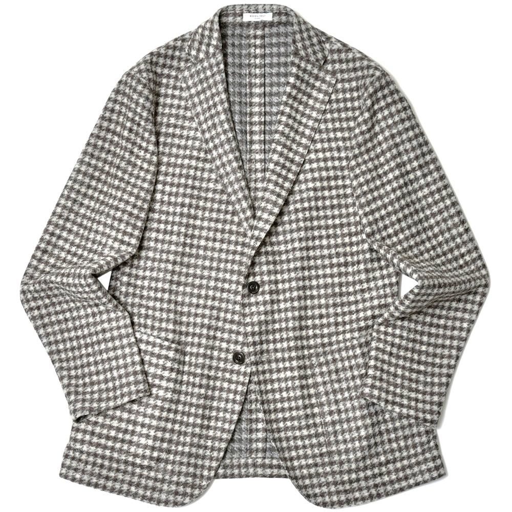 【楽天市場】BOGLIOLI（ボリオリ）EMPTY JACKETエンプティジャケット ハウンドトゥースジャージ2Bジャケット 0G0166 ...