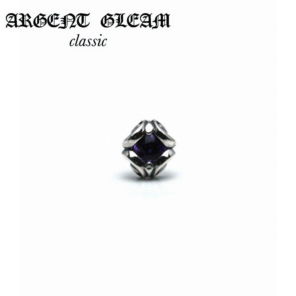 【楽天市場】ArgentGleam Classic アージェントグリームクラシック アメジスト シルバー925 ピアス 1P 片耳用 AGE ...